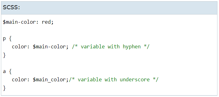 آموزش تعریف متغیر در SASS | آتریا